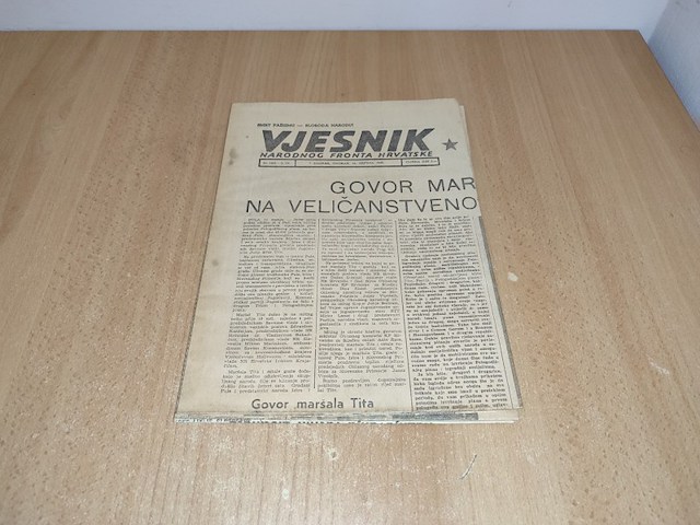 Vjesnik Narodne fronte Hrvatske - 3 broja 1948-1949