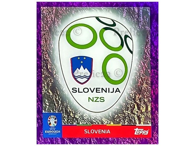 EURO 2024 SVN1 Grb Slovenija, PURPLE ljubičasti paralel