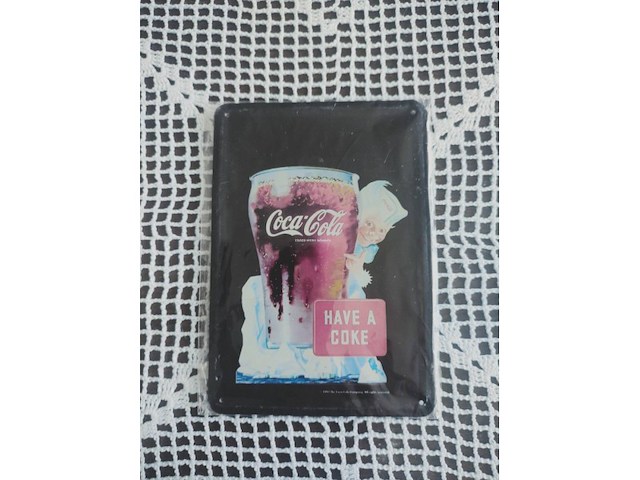 Coca Cola-Retro tabla 10 x 14 cm. *retko