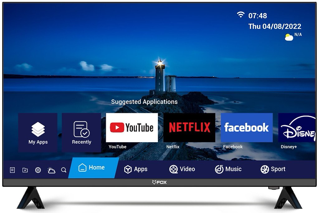 FOX LED TV 32AOS450E, HD Ready, Android 13.0, Smart TV, ATV/DTV-C/T/T2/S2, WiFiID EK000561471