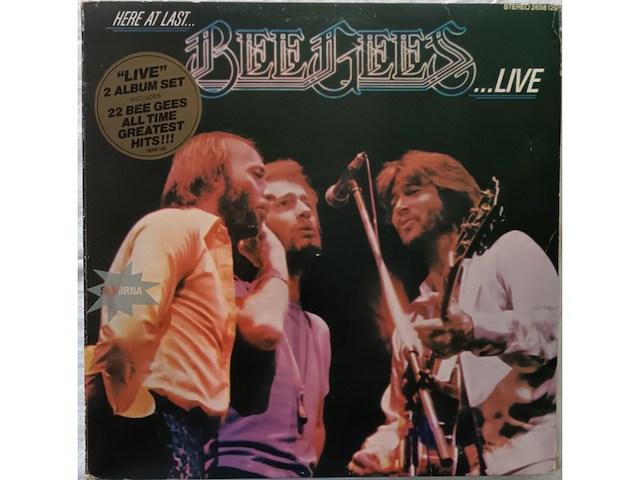 BEE  GEES  -  2LP HERE AT LAST...LIVE