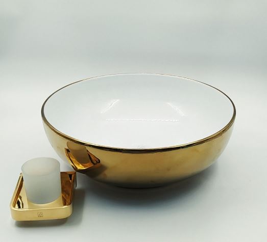 Lavabo | Linni - Lavabo Linni Gold - SEB Z02