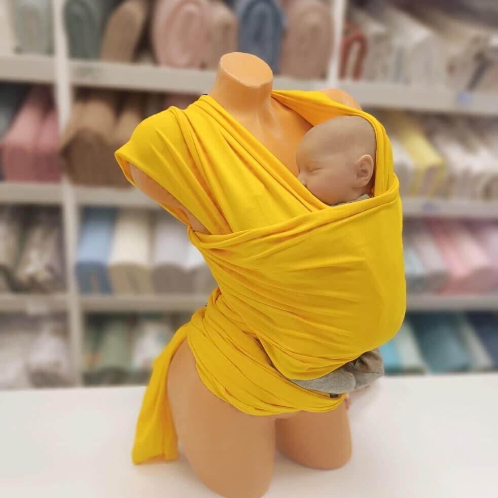 MARAMA za nošenje bebe ŽUTA