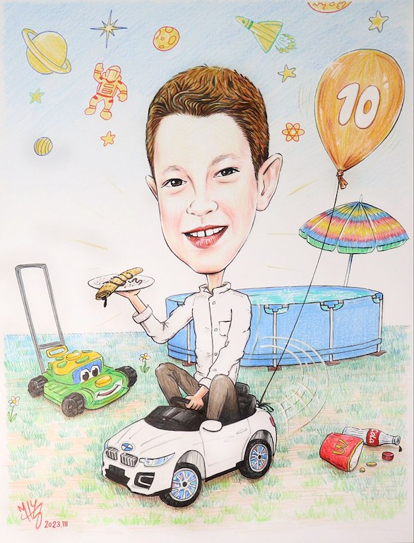 BIRTHDAY CARICATURE - IZIDOR