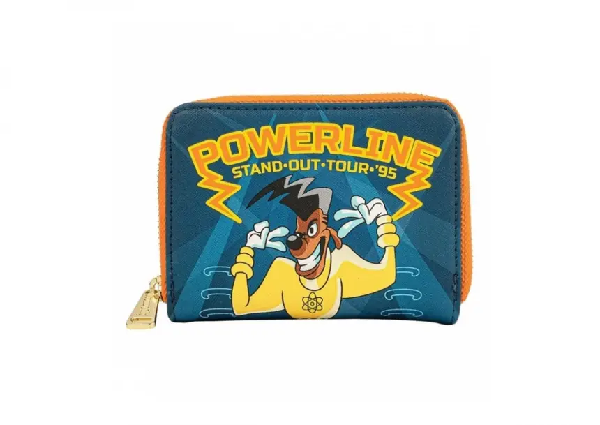 Disney Goofy Movie Powerline All Access Pass Zip Around Wallet