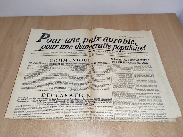 Za čvrsti mir, za narodnu demokratiju - 2 broja 1947-19