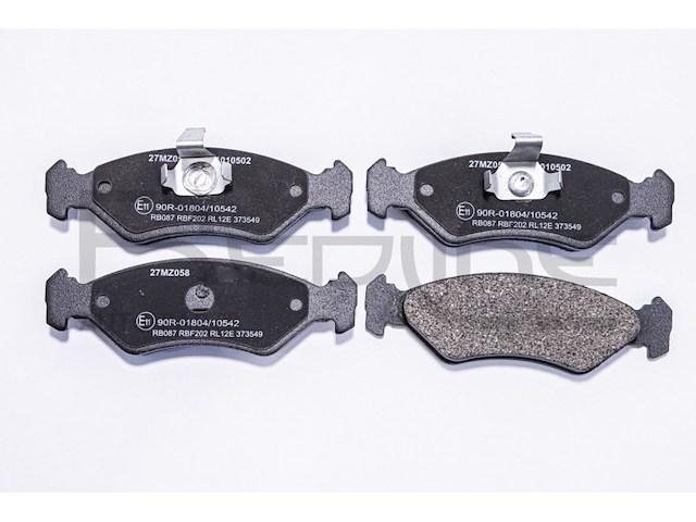27MZ058-Pločice kočione prednje Ford Fiesta III 1.3-1.4-1.8 D-Ford Fiesta IV 1.0 i-1.25 i-1.4 i 16V-1.8 D-Ford Ka 1.0 i-1.3 i-Mazda 121 III 1.25-1.3-1.8 D