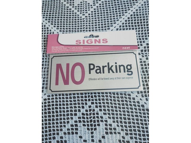 Obeleživač za prostorije-NO parking