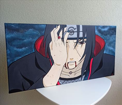 Акрилно сликарство Itachi Uchiha (Наруто) аниме