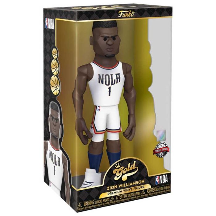 Figura Funko Gold NBA: Pelicans - Zion Williamson - 30cm