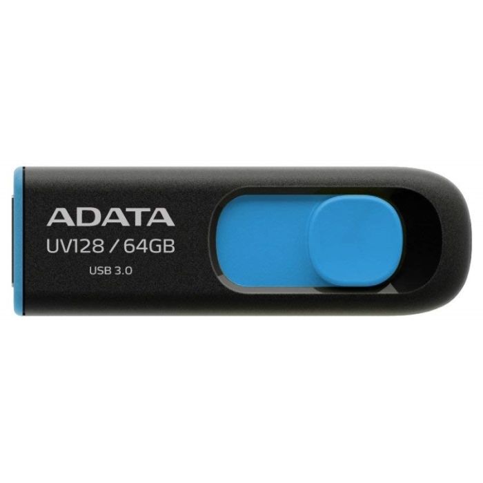 USB Flash ADATA 64GB 3.1 AUV128-64G-RBE Blue / Black