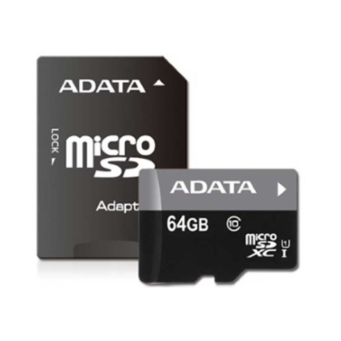 Memorijska kartica ADATA UHS-I MicroSDXC 64GB class 10 + adapter AUSDX64GUICL10