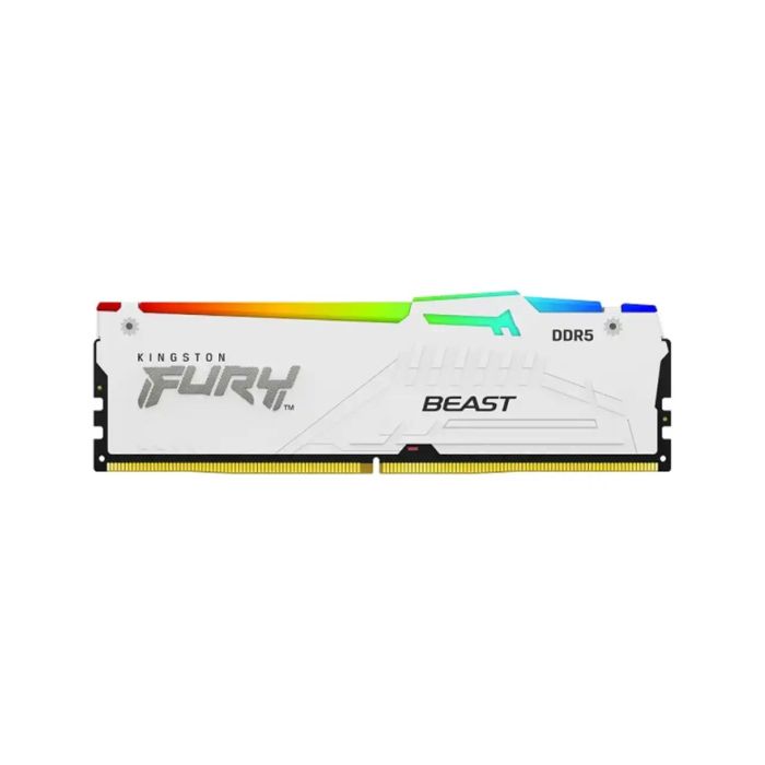 Ram memorija Kingston DDR5 32GB (2x16GB) 5600MHz Fury Beast RGB XMP KF556C40BWAK2-32 White