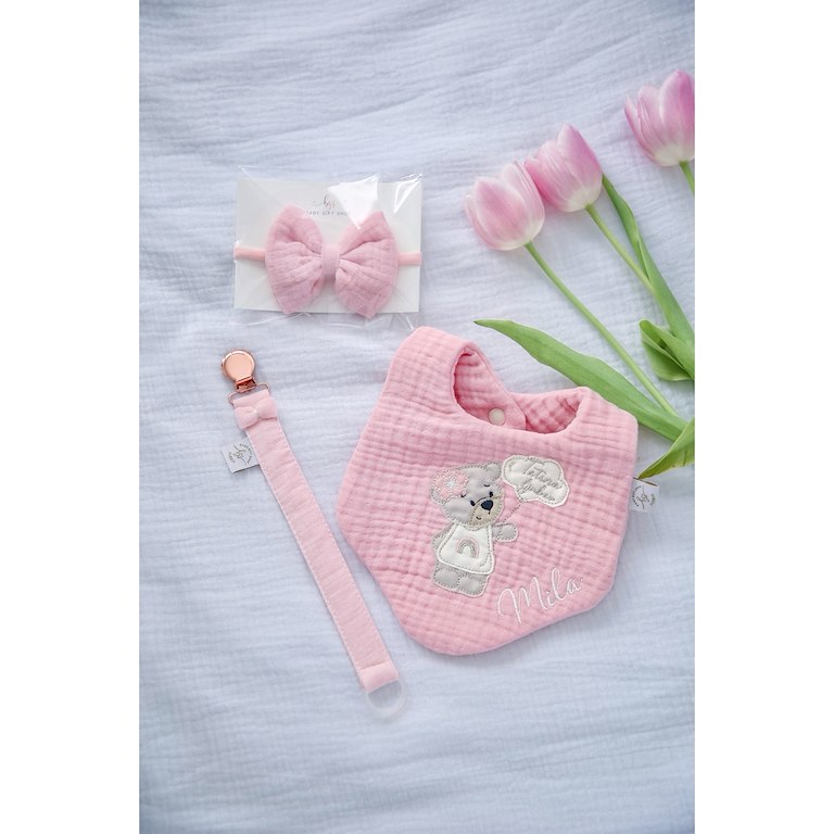 Setić za devojčice baby rozi (mini)