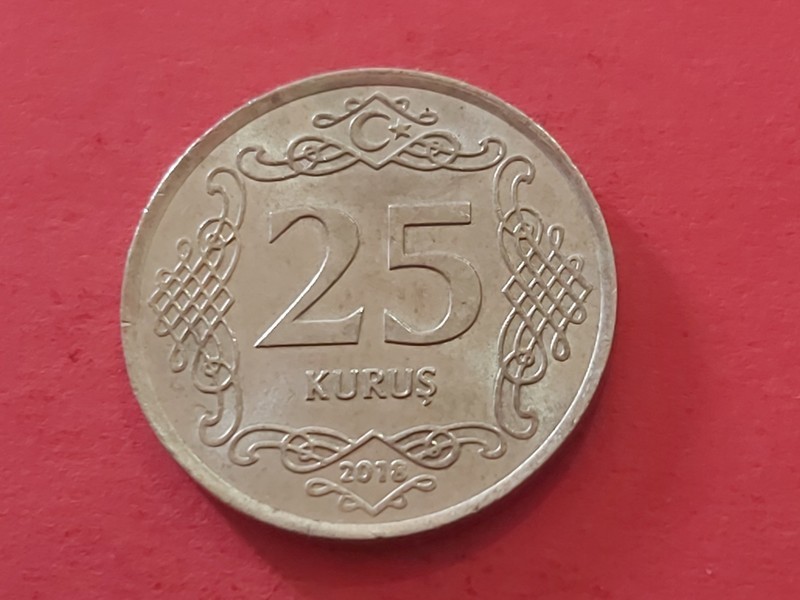 Turska - 25 kurus 2018 god