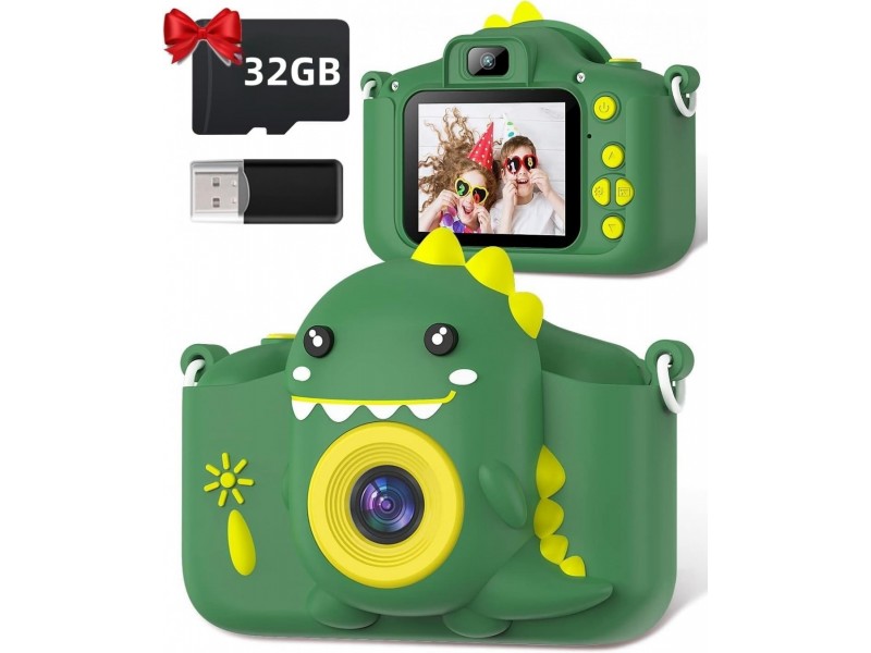 Kamera za decu dinosaurus 20MP + 32GB memorijska
