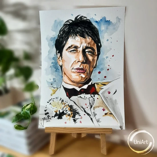 Portret Al Paćina u filmu "Scarface"