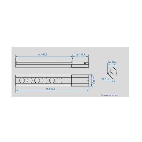 BACHMANN CASIA KUHINJSKA UGAONA UTIČNICA.ALU 4XŠUKO,PREKID.2XUSB CHRGER 923.008 CENA