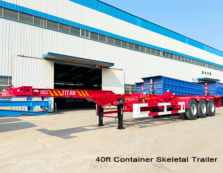 Nova Container Trailer, Skeletal Trailer, 40ft, 60ton, DR Congo poluprikolica za prevoz kontejnera