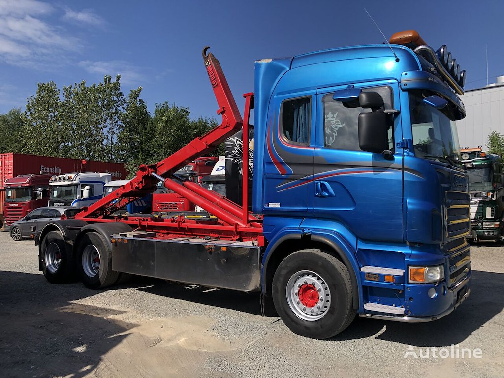 Scania R 480 LB HSA 6x4, HIAB Multilift 20 To. Schalt kamion rol kiper