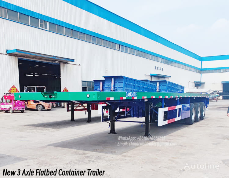 Nova New 3 Axle Flatbed Container Trailer Price in Nigeria poluprikolica sa ravnom platformom