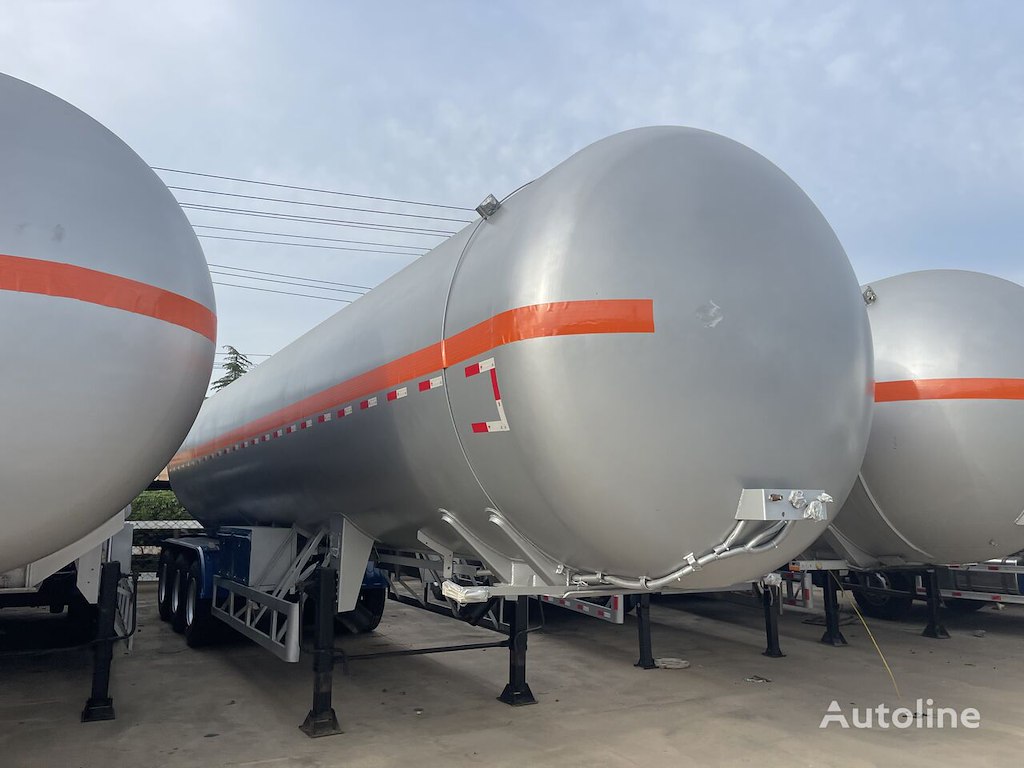 Tri Axles 50000 Anhydrous Ammonia Lpg Propane Transport Tank Tra cisterna za gas