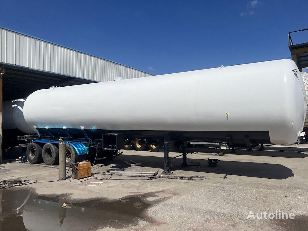 Used 3 axle Thickened carbon steel 45000L tanker LPG transportat cisterna za gas
