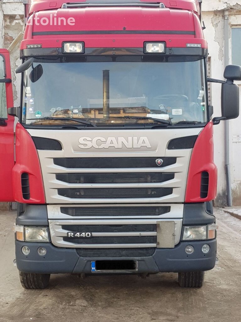 Scania R440 kamion sa klizna zavesa cerada + prikolica sa kliznom ceradom