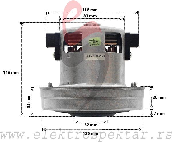 MOTOR USISIVAČA GORENJE 293188 0302562