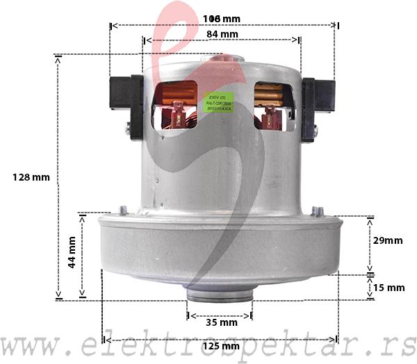 MOTOR USISIVAČA GORENJE 2000W 349363 0302558