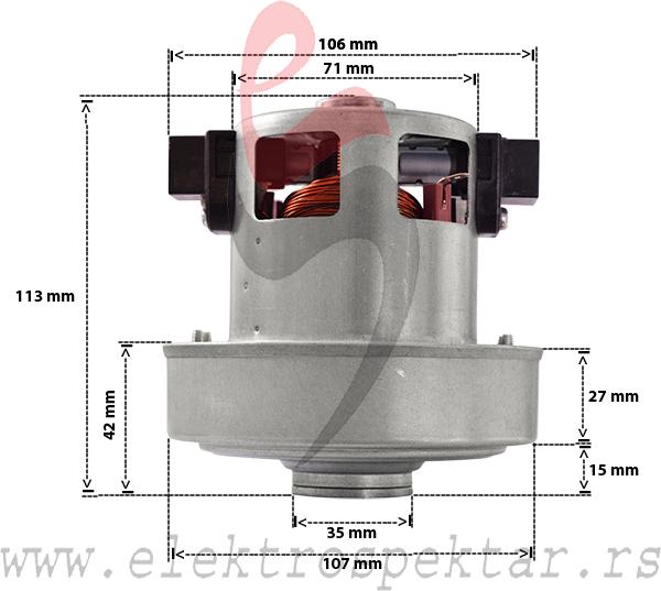 MOTOR USISIVAČA GORENJE 1300W 408119 0302557