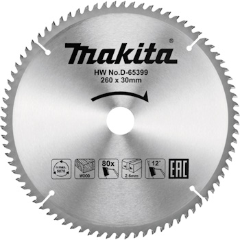 Makita list za cirkular za drvo 260mm D-65399