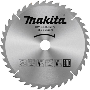 Makita list za cirkular za drvo 260mm D-65408