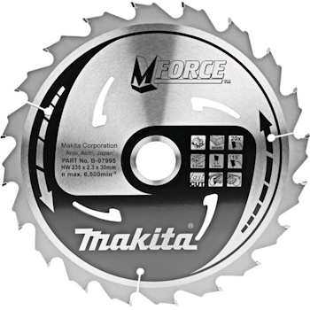 Makita list za testeru od tvrdog metala MForce 235mm B-07995