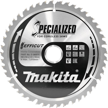 Makita list za testeru od tvrdog metala EFFICUT 216mm E-06971