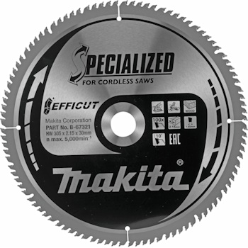 Makita list za testeru od tvrdog metala EFFICUT 305mm B-67321