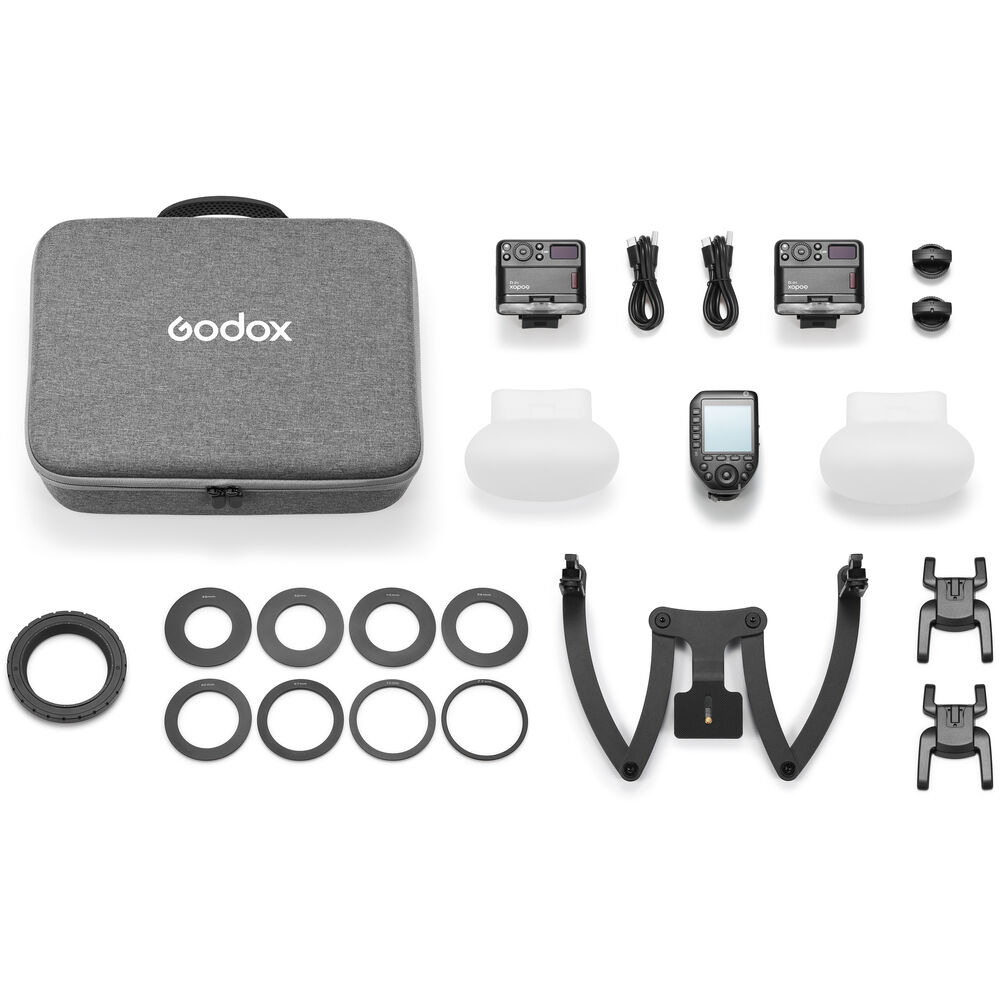 Godox MF12-DK2 Dental Macro Flash Kit za Canon, dva blica, nosač i okidač