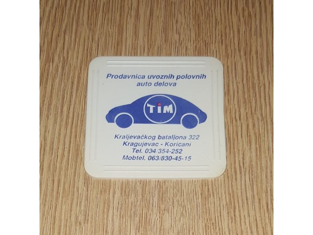 Podmetač `AUTO DELOVI TIM` Kragujevac Jugoslavija