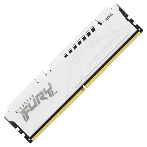 Kingston 16GB (1x16GB) DDR5 6400MT/s CL32 FURY Beast White XMP DIMM memorija | KF564C32BW-16