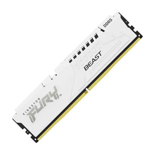 Kingston 32GB (1x32GB) DDR5 6400MT/s CL32 FURY Beast White XMP DIMM memorija | KF564C32BW-32