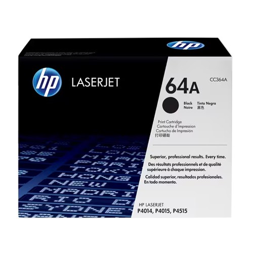 HP HP 64A Black LaserJet Toner Cartridge | CC364A