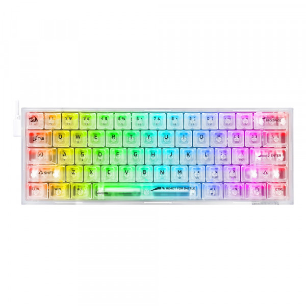 Redragon Fizz RGB Gaming Keyboard White