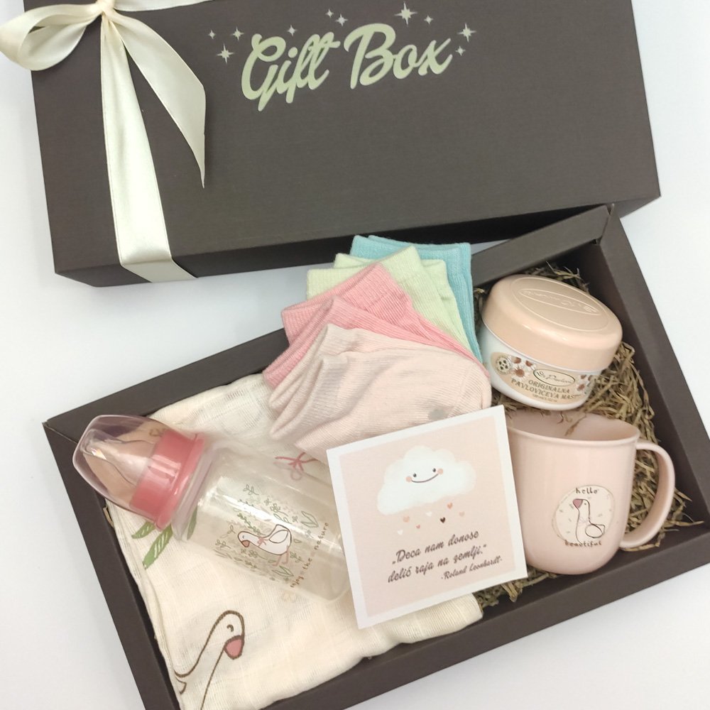 Prvi poklon za bebe – Gift box za bebu – devojčice – MODEL 5