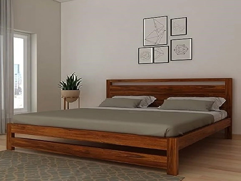 Onlinenamestaj Bračni krevet puno drvo klasičan