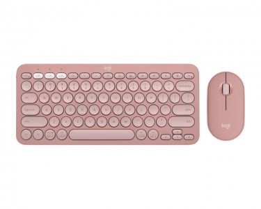 LOGITECH Pebble2 Wireless Combo US tastatura i miš roze