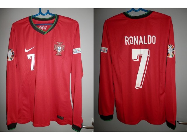 Portugal dres (EURO 2024) Cristiano Ronaldo 7 (Dug ruka