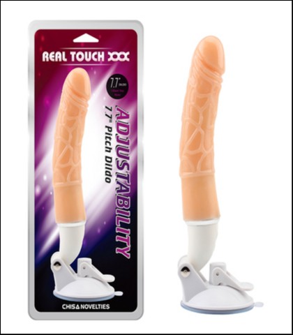 Vibro dildo sa podesivim postoljem - 20cm