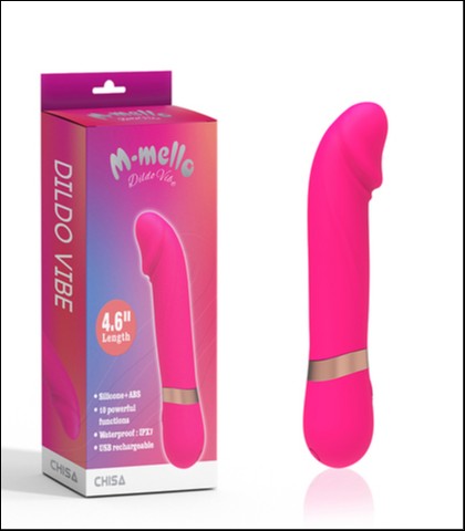 Silikonski roze vibrator - 12cm - dildo vibe