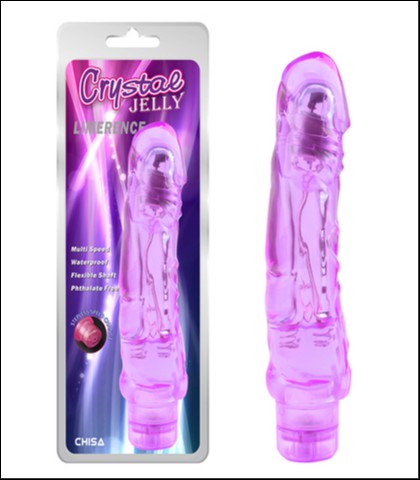 Veliki ljubicasti vibrator - 22cm - limerence purple