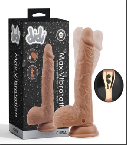 Rotirajuci vibro dildo sa bezicnim daljinskim - 15cm - max vibration